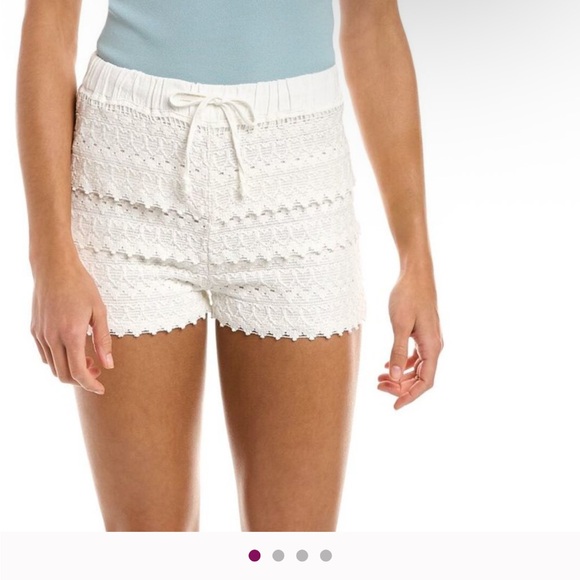 C&C California | Shorts | Cc California White High Waist Lace Shorts ...
